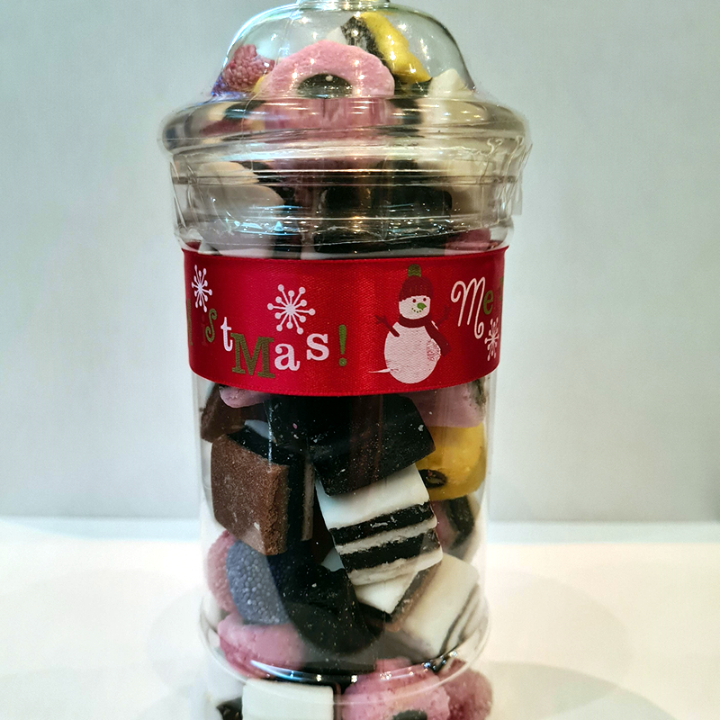 Small Victorian Christmas Sweet Jar - Liquorice All Sorts - Sugar Buzz